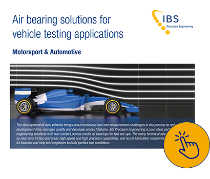 Frictionless motion and positioning for vehicle testing